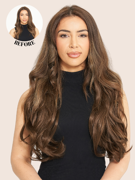 Candice 20 Inch Loose Curl 5 Piece Clip in Hair Extensions – KOKO COUTURE